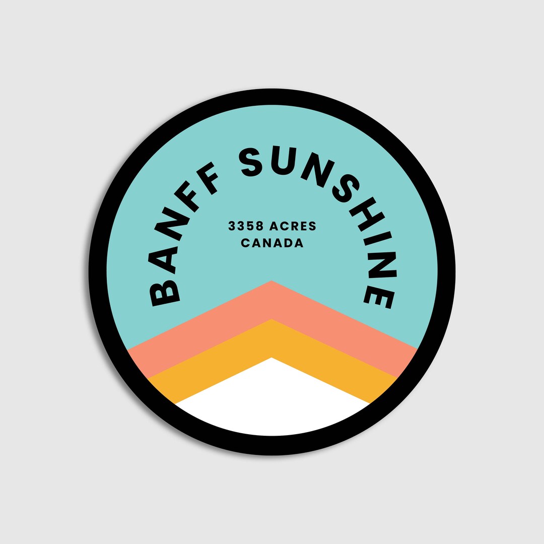 Banff Sunshine Sticker - Vinyl Sticker - Nature Sticker - Made in Banff ...