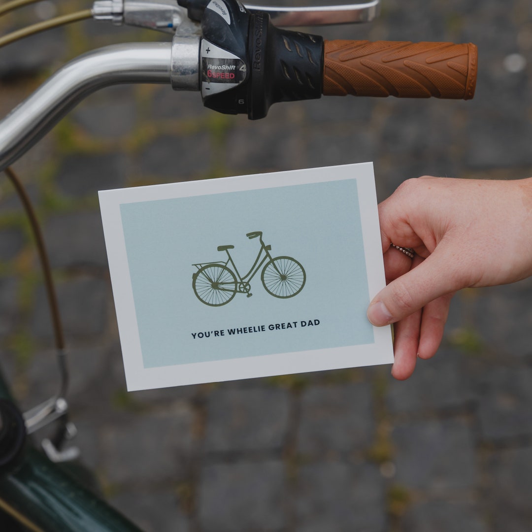 Wheelie Great Dad - Fathers Day Card - Card for Dad - Punny Card for ...