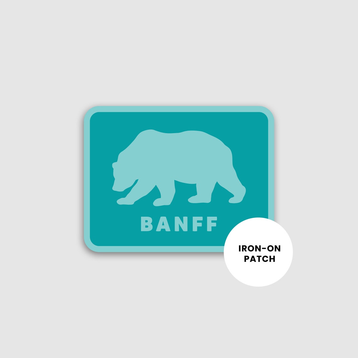 Iron-on Patch - Banff Patch - Banff National Park - Bear Patch - Retro ...