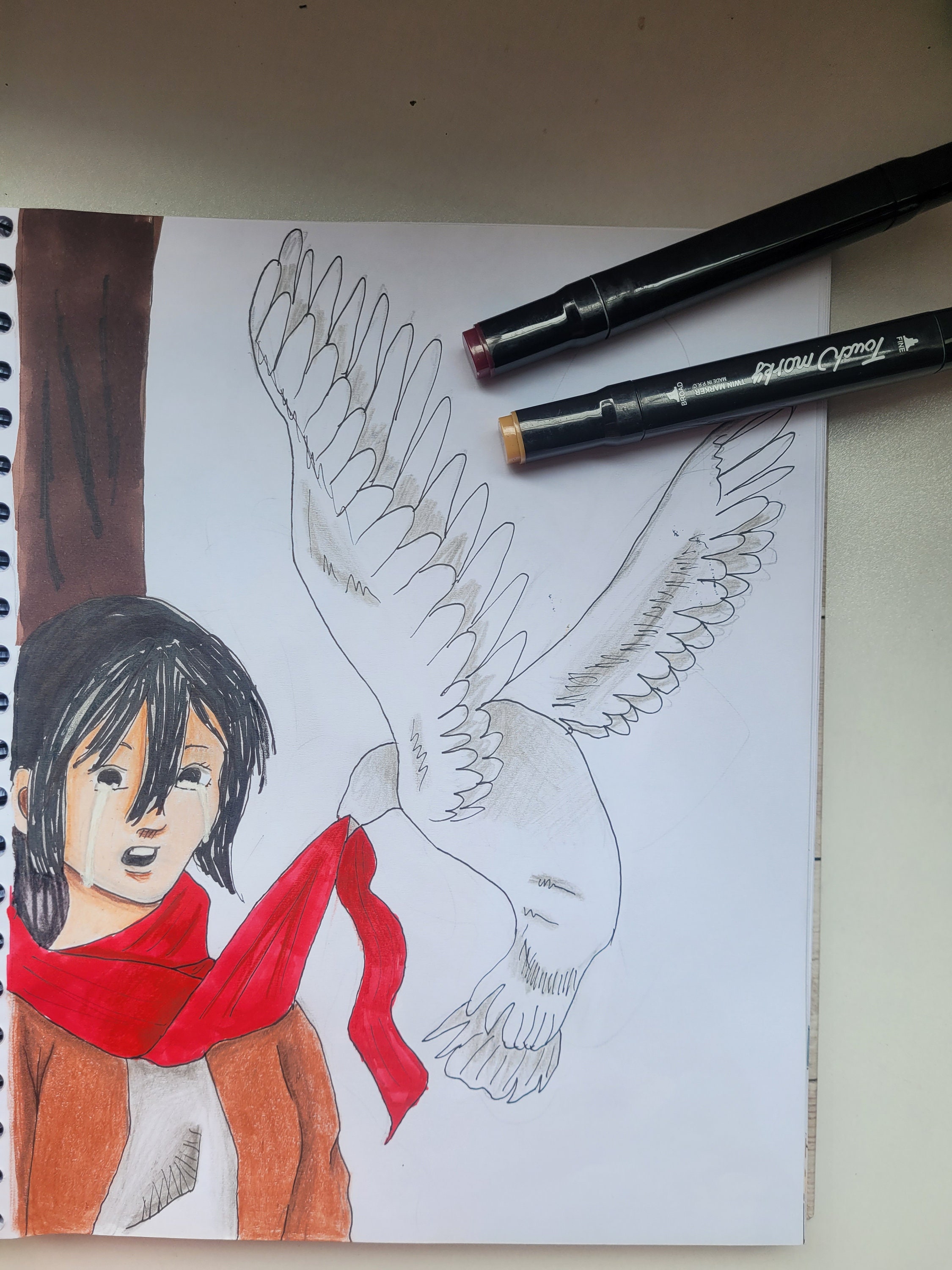 SPOILER Mikasa Colored Manga Panel Print - Etsy