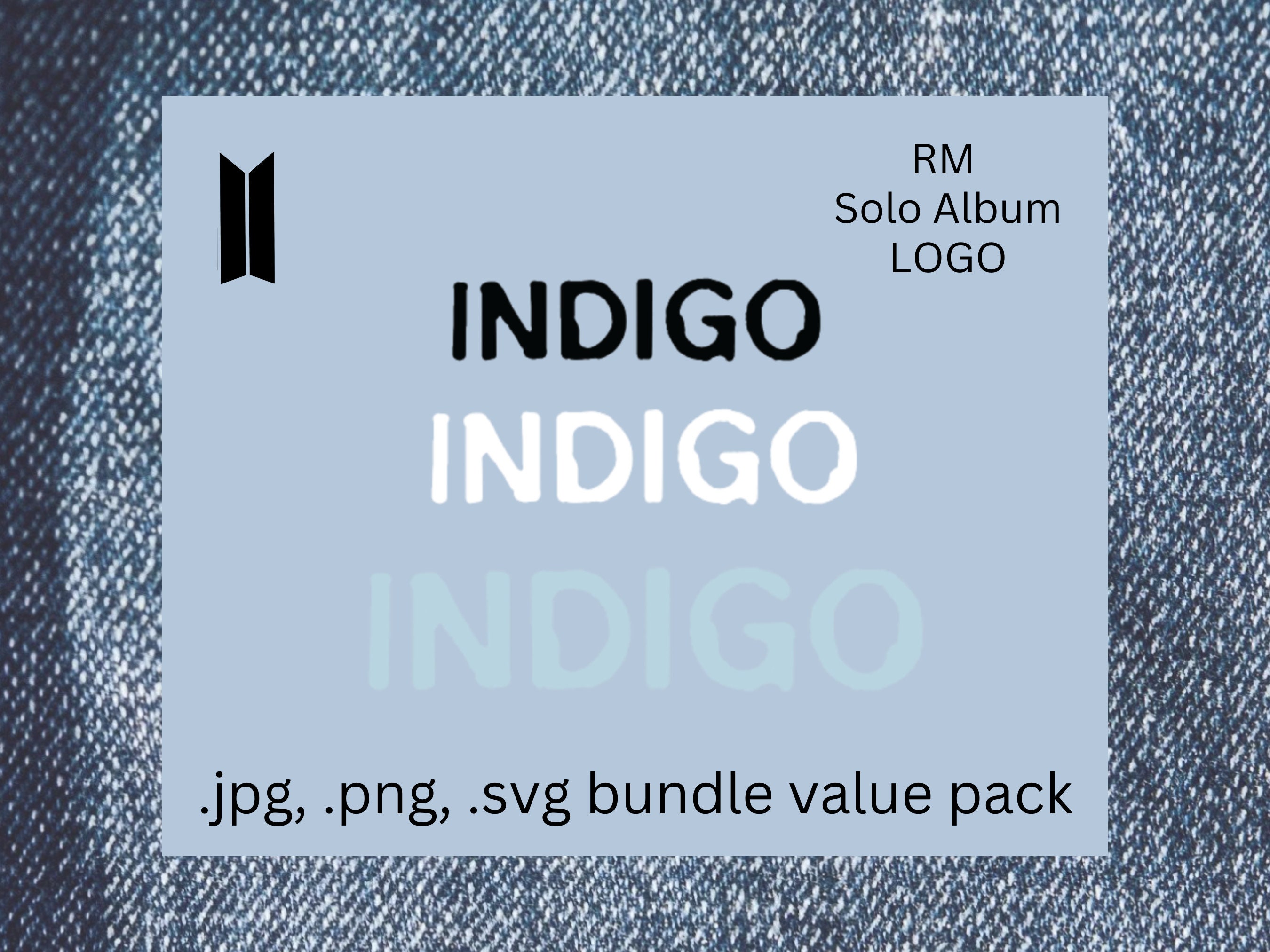 BT21 Rm Indigo Solo Album Logo svg png jpg boyband svg bt21 svg namjoon svg svg suga jungook ...
