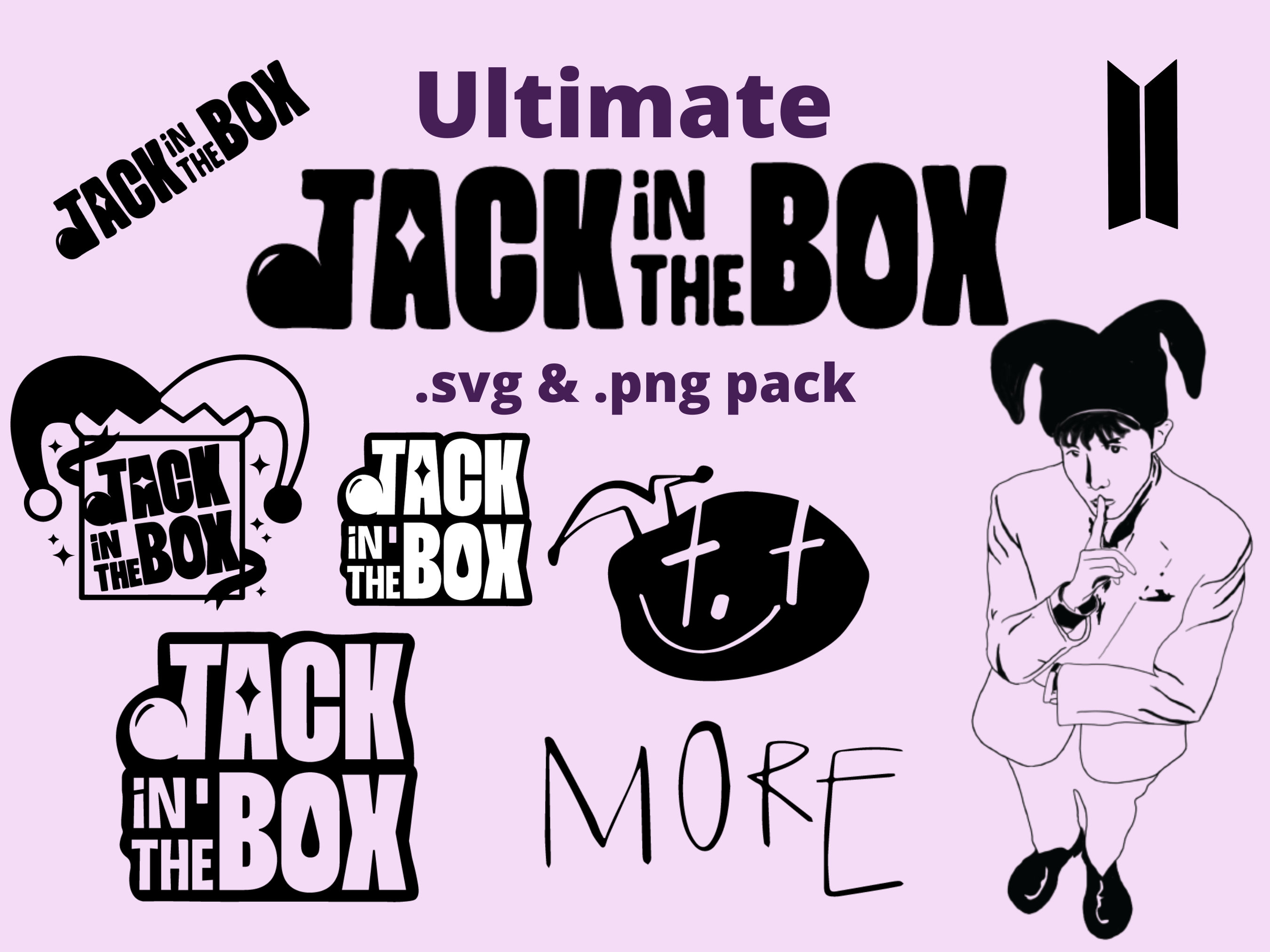 BTS SVG, Jack in the Box J HOPE BT21 svg, bts Army svg, K-Pop svg, bts ...