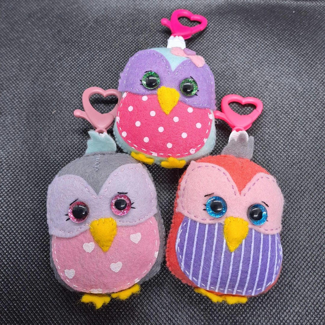 Little Lark Bird Handsewn Felt Plush Keychain - Etsy