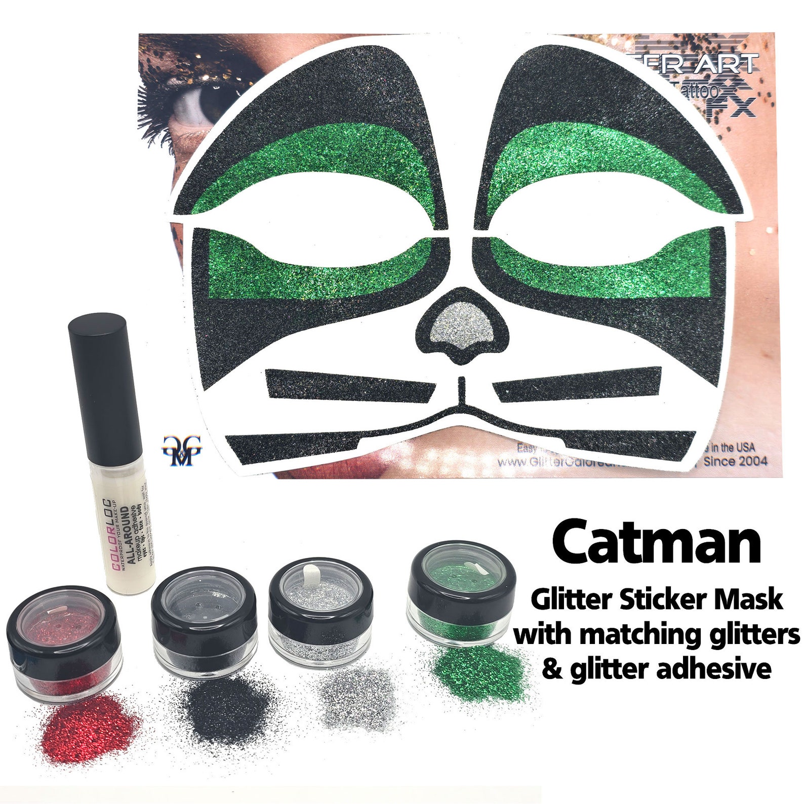 KISS Glitter Face Mask Stickers: Halloween Costume - Etsy