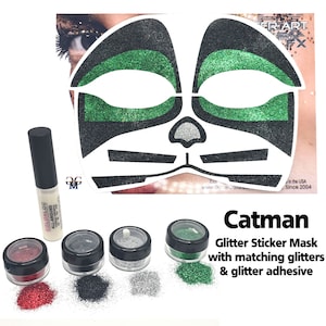 KISS Glitter Face Mask Stickers: Halloween Costume - Etsy