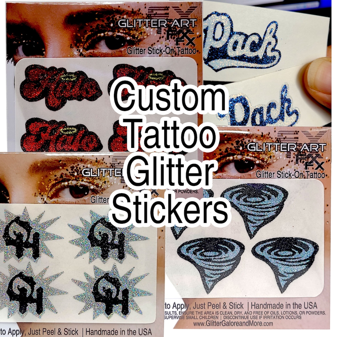 Custom Made-to-order Logo Tattoo Stickers, Send Us Your Artwork! #2 - Etsy