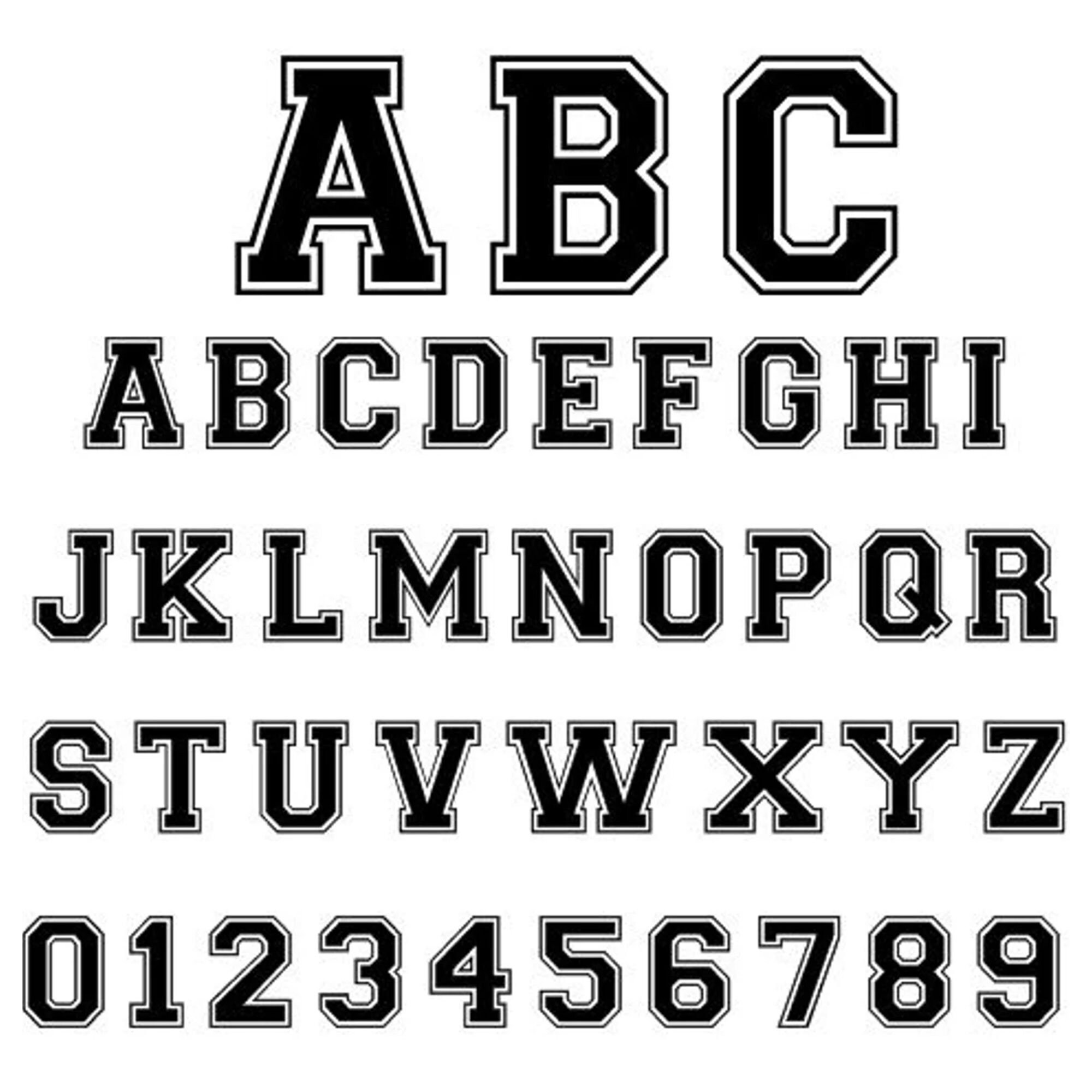 Varsity Glitter Tattoo Stickers: Two-color School Letters & Numbers - Etsy