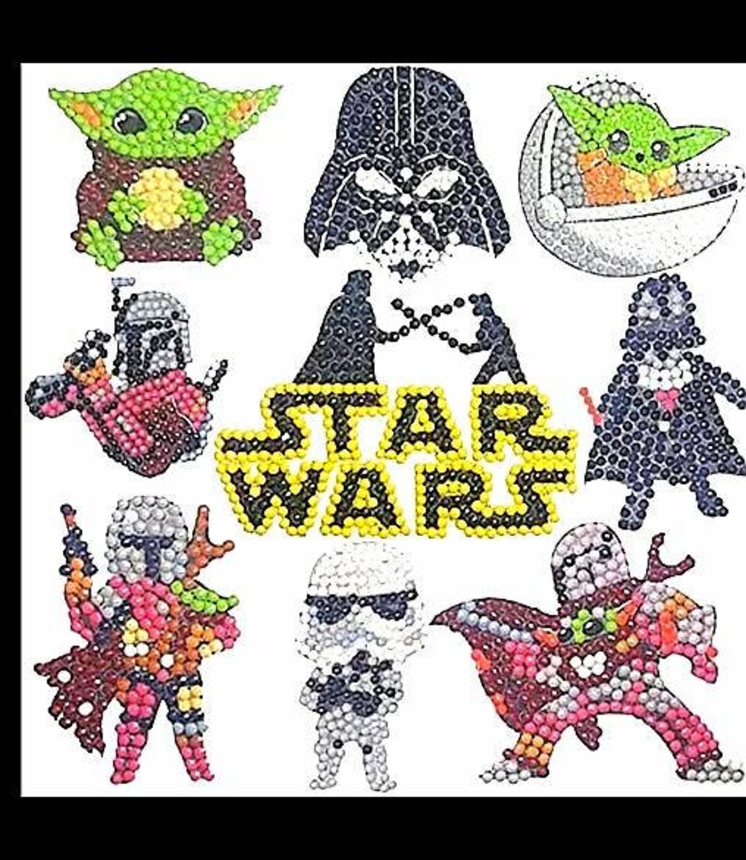 Star Wars Diamond Painting Sticker Kit - Etsy