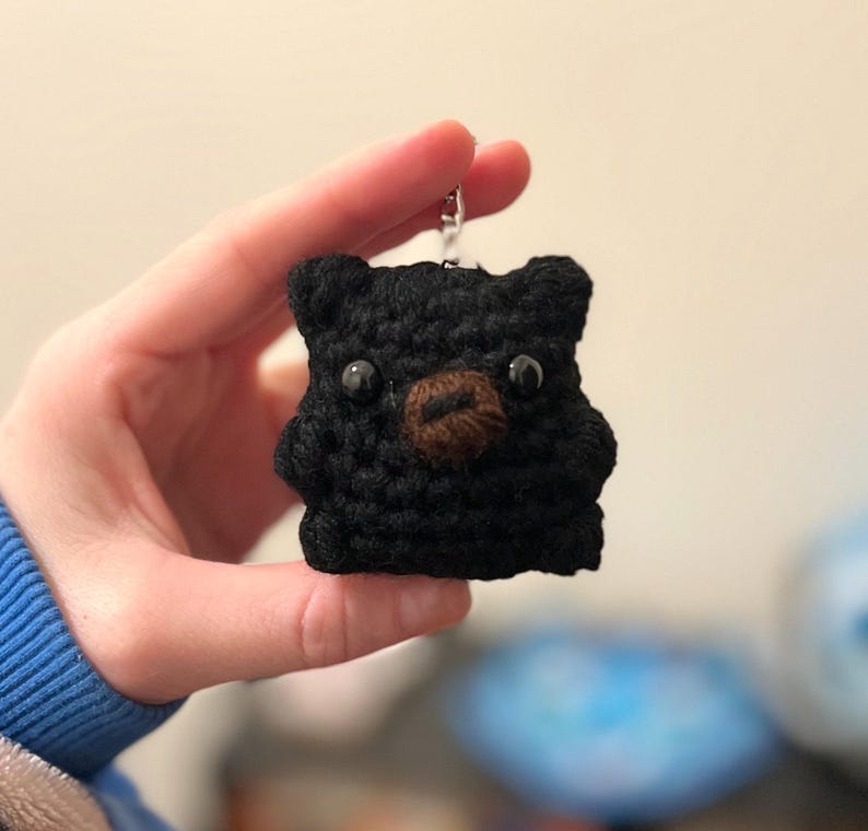 Little Juneau Alaska Bear Keychain, Polar Bear Bag Charm, Black Bear ...