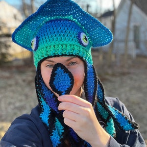 Squid Hat Crochet Pattern, Pdf Digital Download, Squidtastic Hat ...