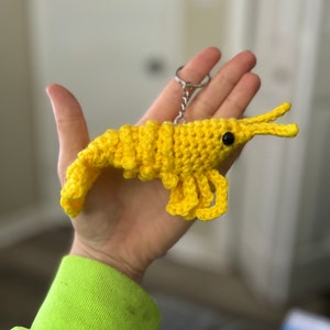 Emotional Support Shrimp, Shrimp Keychain, Crustacean Plushie, Sea ...