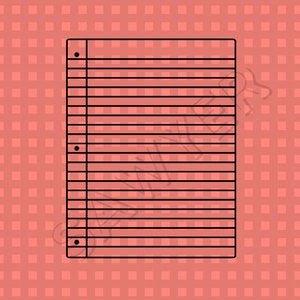 Lined Notebook Paper SVG PNG School Paper Svg Line Paper - Etsy