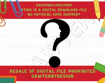 Question Mark SVG, Thinking Man SVG, Curiosity SVG, Curious Person ...
