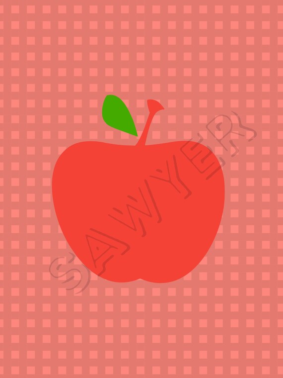 Red Apple SVG Apple Svg Apple Clipart Teacher Svg School - Etsy