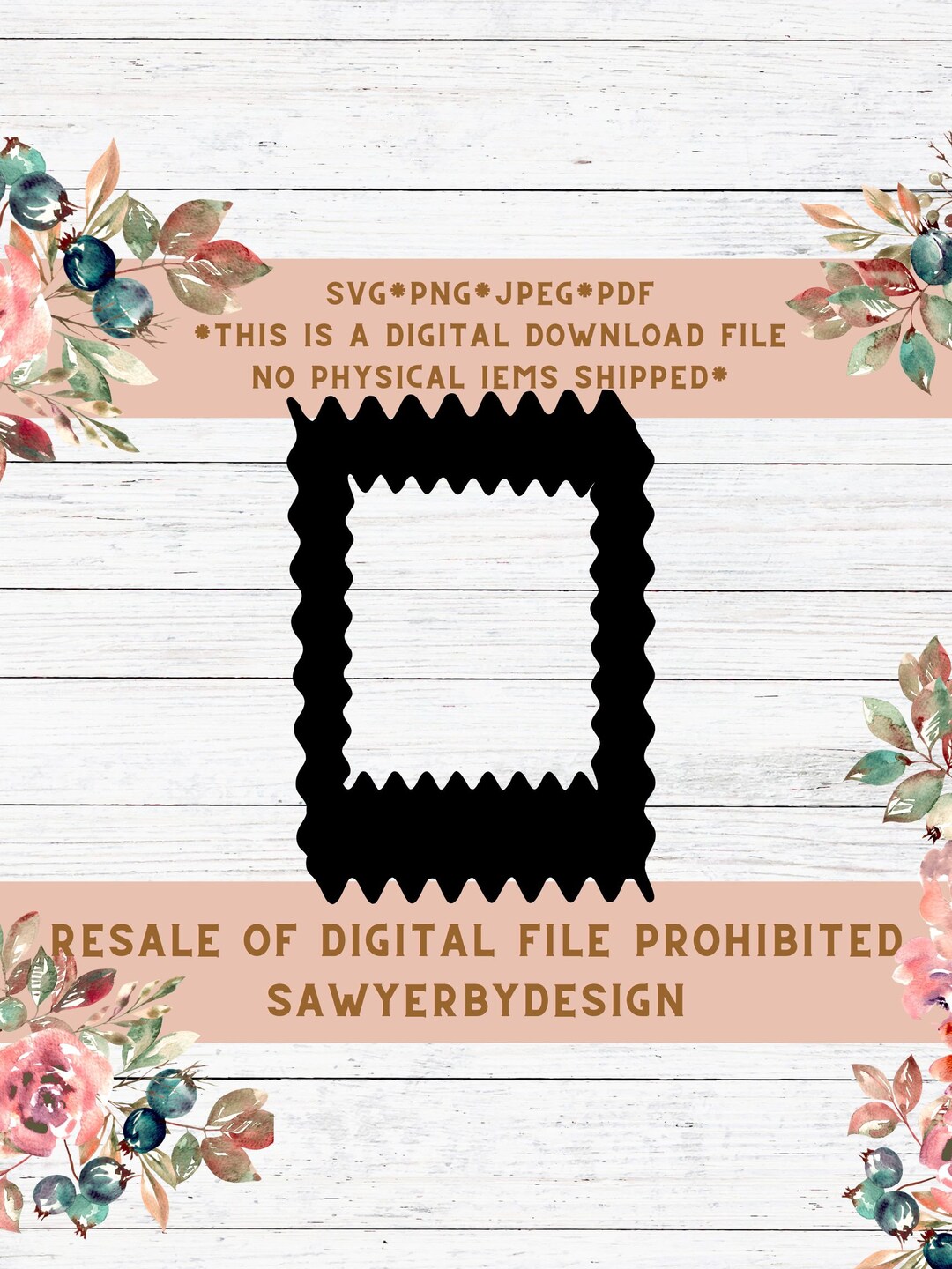 Single Picture Frame SVG - Matte Custom Picture Frame SVG -personalized ...