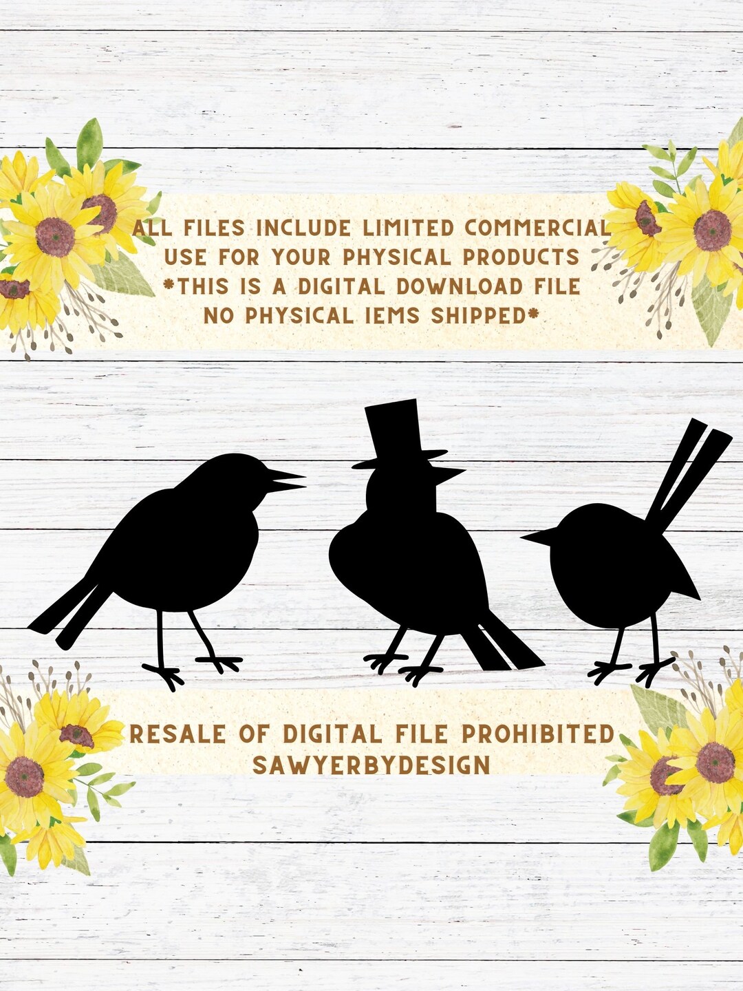 Bird SVG - Bird Silhouette - Bird Family Cut File - Digital Download ...