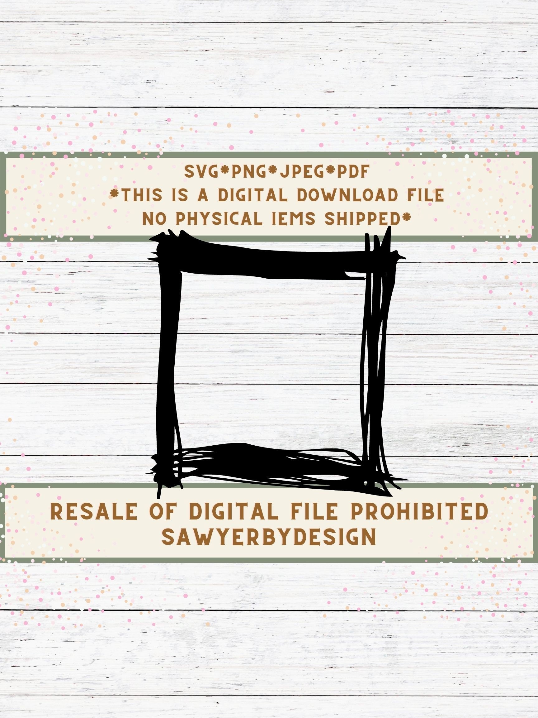 Geometric Shape Svg Picture Frame SVG Square Custom Picture Frame SVG ...