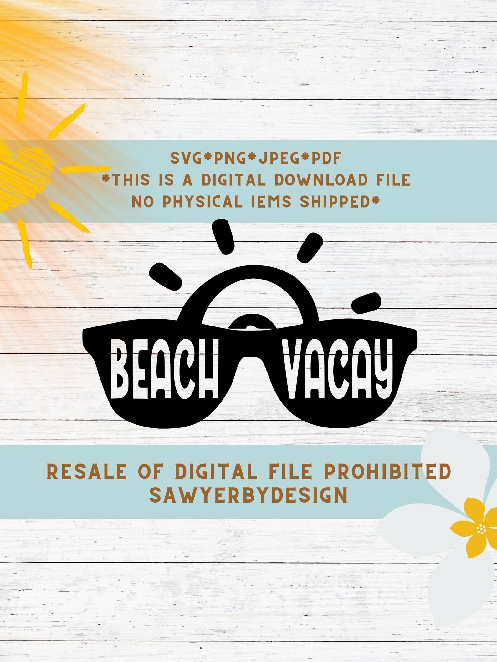 Beach Sunglasses SVG, Beach Vacay Vector, Vacation PNG, Ocean Tropical ...