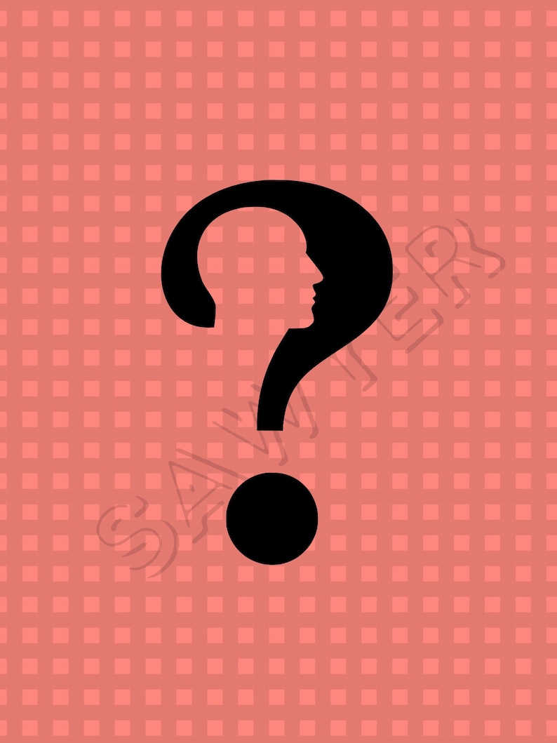 Question Mark SVG, Thinking Man SVG, Curiosity SVG, Curious Person ...
