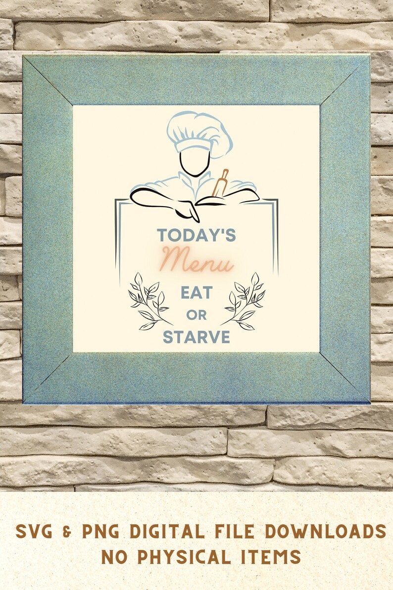 Farmhouse Kitchen SVG Today's Menu SVG Menu Family Svg Cricut SVG Files ...