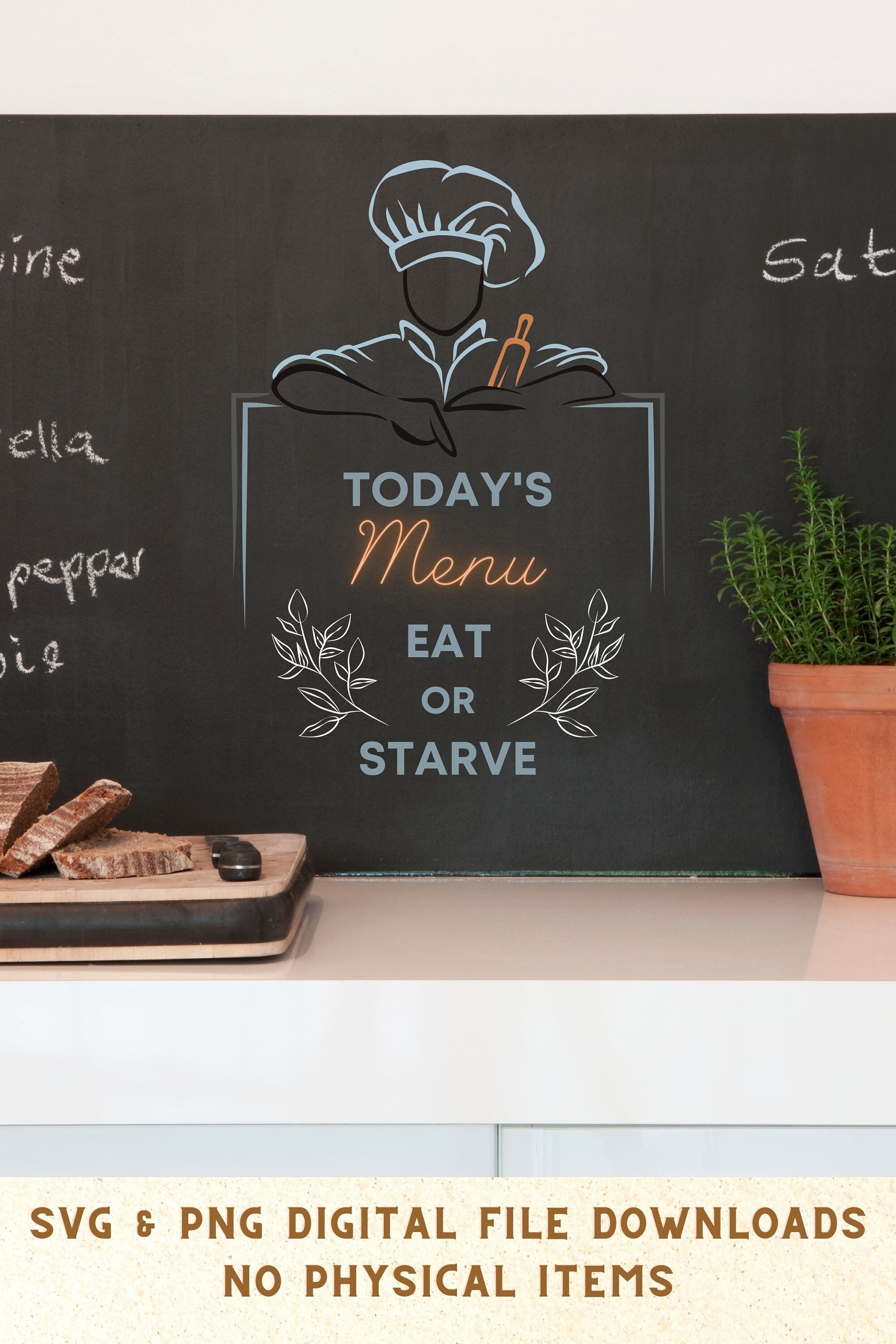 Farmhouse Kitchen SVG Today's Menu SVG Menu Family Svg Cricut SVG Files ...