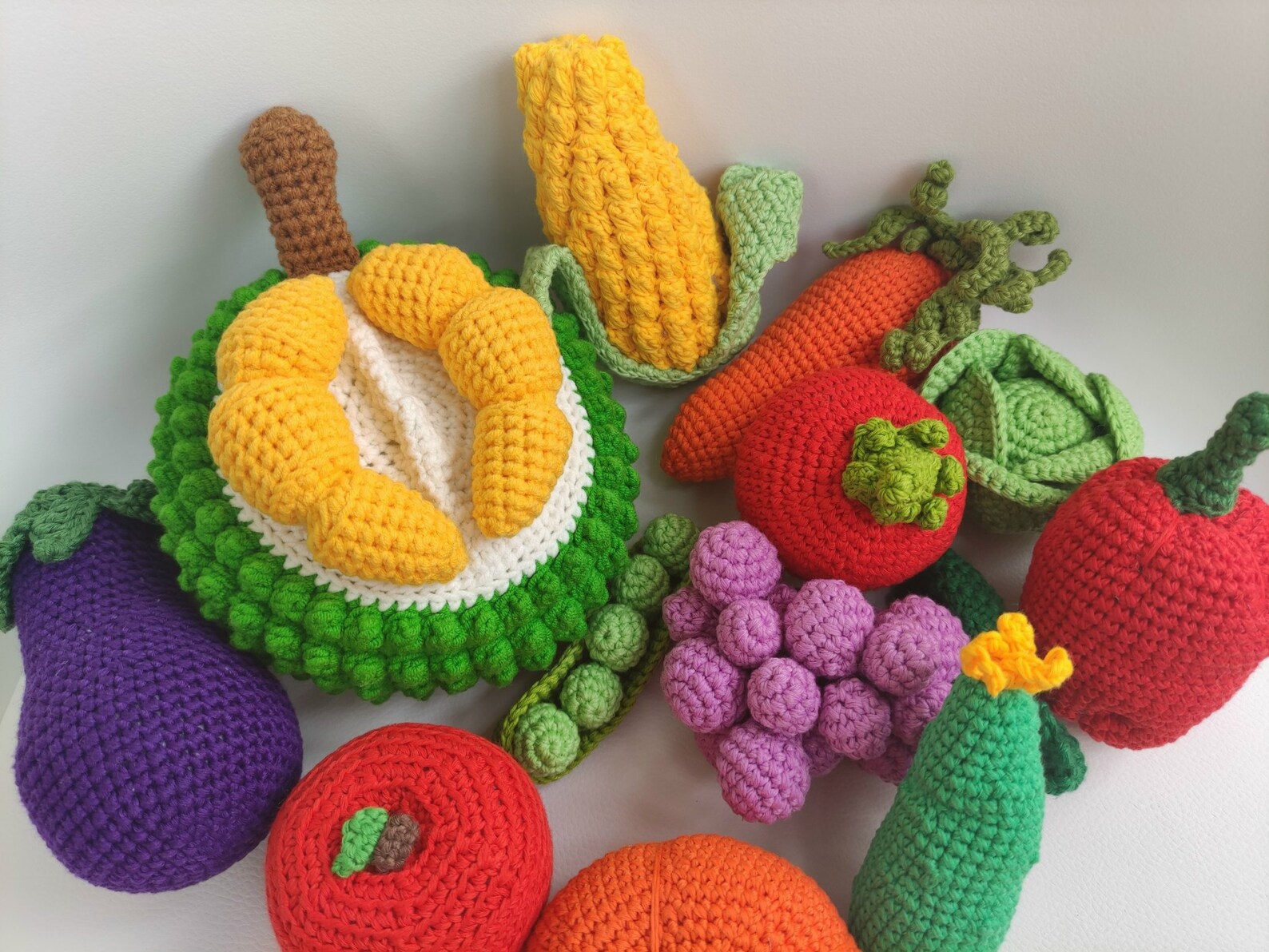Fruits and Vegetables Crochet Pretend Food Crocheted Fruit - Etsy