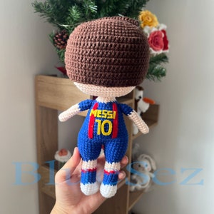 Lionel Messi Barcelona Crochet Doll, Messi Amigurumi Doll, World Soccer ...