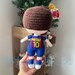 Lionel Messi Barcelona Crochet Doll, Messi Amigurumi Doll, World Soccer ...
