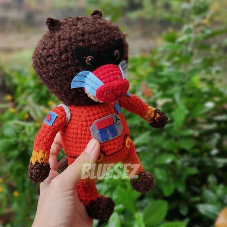 Moon Baboon Stuffed Toy - It Takes Two Crochet, Moon Baboon Inspired ...
