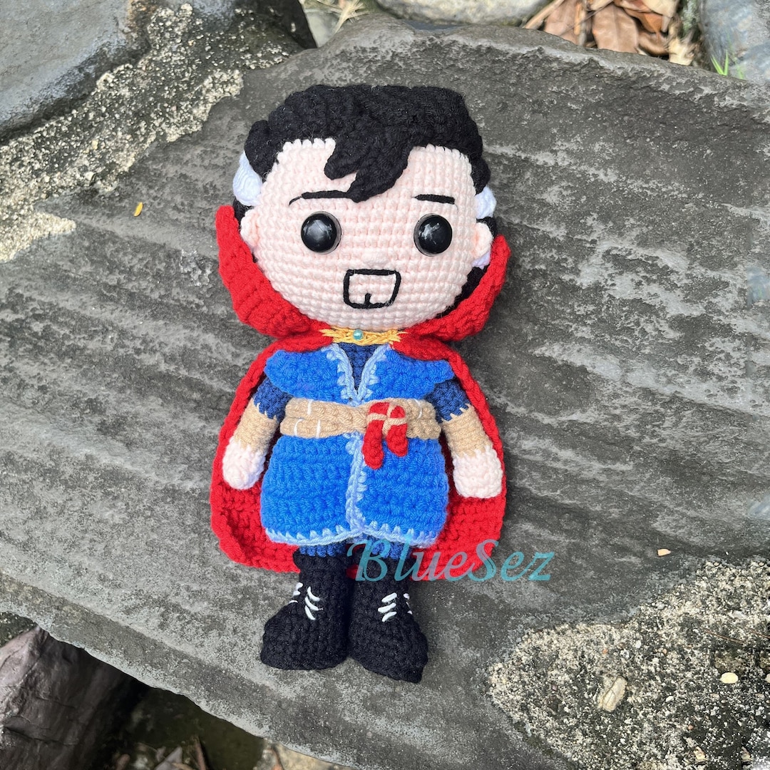 Doctor Strange Inspired Crochet Doll - Amigurumi Doll, Dr.strange Plush ...