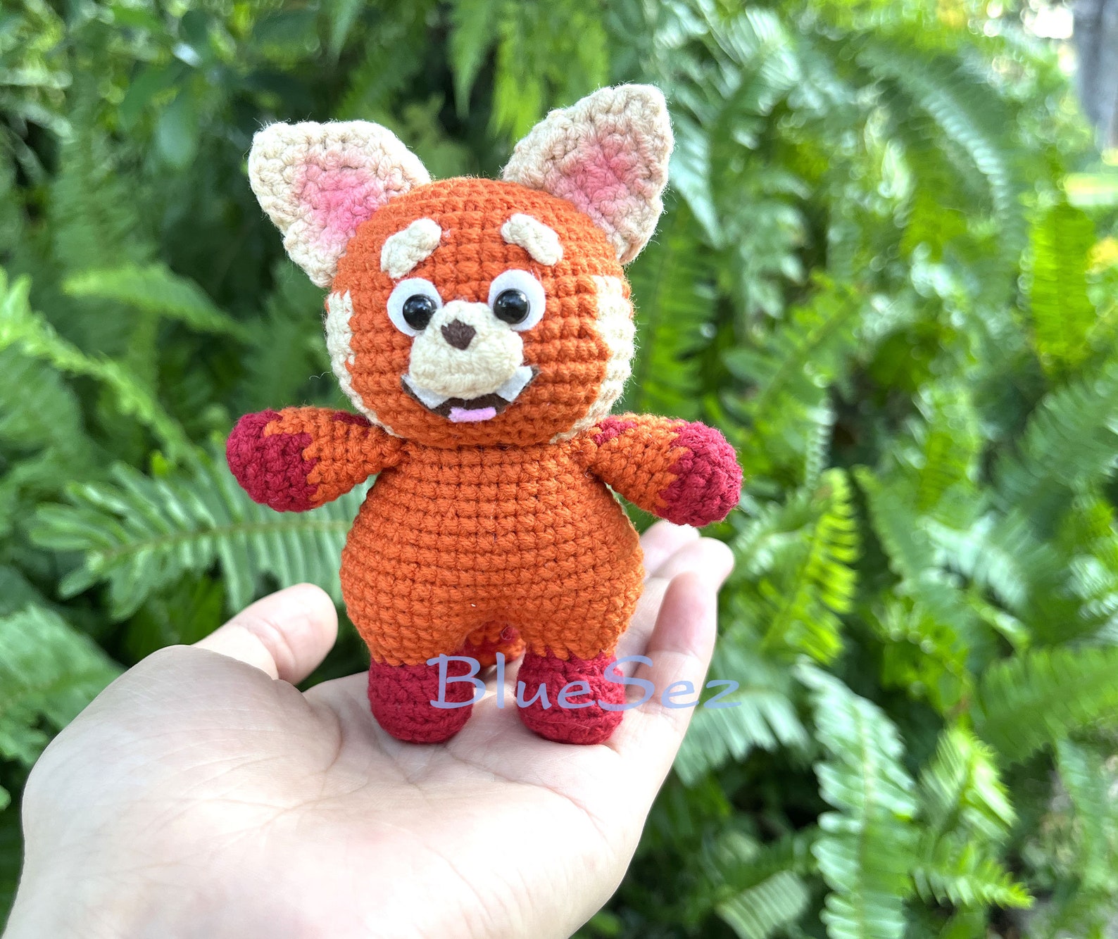 Meilin the Red Panda Crochet Red Panda Amigurumi Mei Lee - Etsy