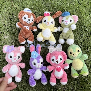 Duffy and Friends Crochet, Disney Stuffed Animals, Handmade Gift ...