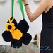Daisy Flower Shoulder Bag - Handmade Crochet Bag, Cute Daisy Bag ...