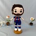 Lionel Messi Barcelona Crochet Doll, Messi Amigurumi Doll, World Soccer ...