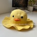 Duckling Bucket Hat - Crochet Yellow Duck Bucket Hat, Handmade Animal ...