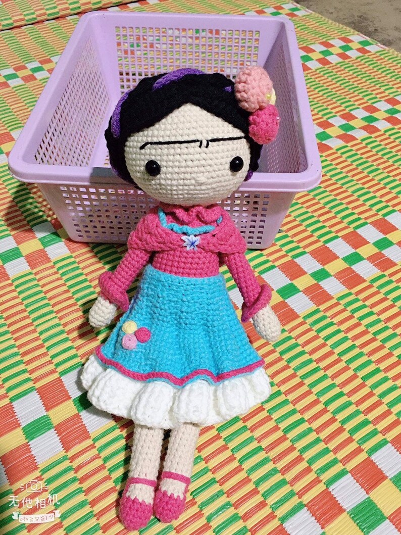 Frida Crochet Doll Frida Kahlo Amigurumi Frida Inspired | Etsy