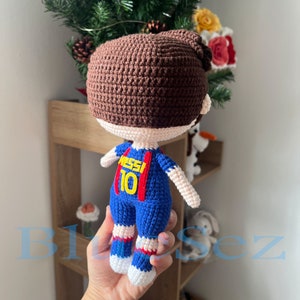 Lionel Messi Barcelona Crochet Doll, Messi Amigurumi Doll, World Soccer ...