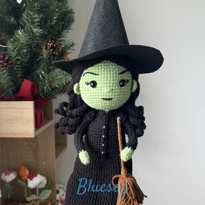 Elphaba From Wicked the Musical Doll, Elphaba Amigurumi, the Wicked ...