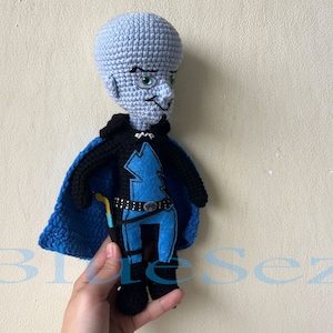 Megamind Crochet Doll Megamind Amigurumi Doll, Megamind Plush Toy ...