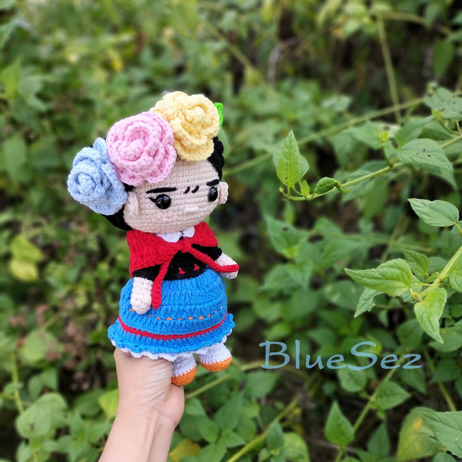 Frida Crochet Doll Frida Kahlo Amigurumi Frida Inspired | Etsy