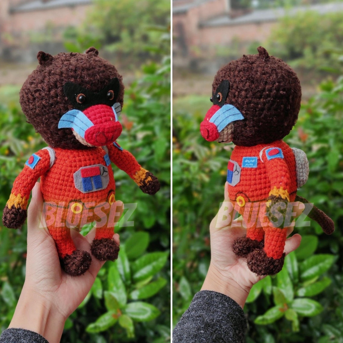Moon Baboon Stuffed Toy - It Takes Two Crochet, Moon Baboon Inspired ...