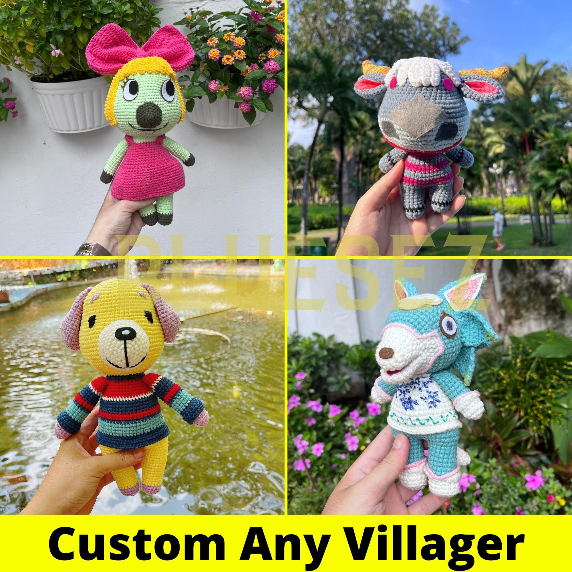 Custom Animal Crossing Crochet Doll Animal Crossing Villager - Etsy