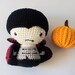 Dracula, Frankenstein, Witch, Pumpkin Plush Toy, Halloween Crochet Toy ...