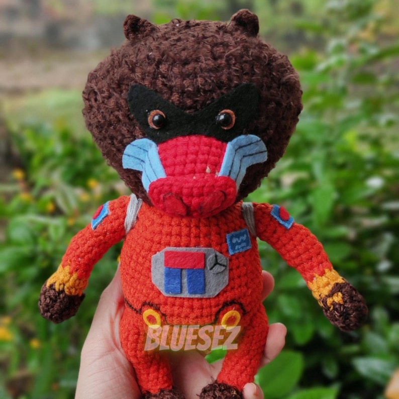 Moon Baboon Stuffed Toy - It Takes Two Crochet, Moon Baboon Inspired ...