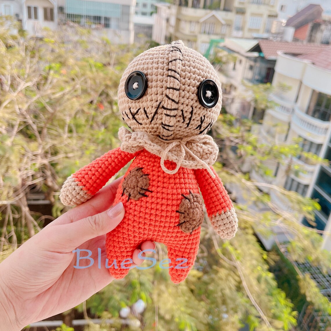 VOODOO CROCHET Creepy Sam Doll Amigurumi Voodoo Halloween - Etsy