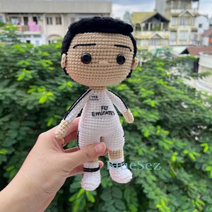 CR7 Amigurumi Doll, Cristiano Ronaldo Crochet Doll, Soccer Player Plush ...