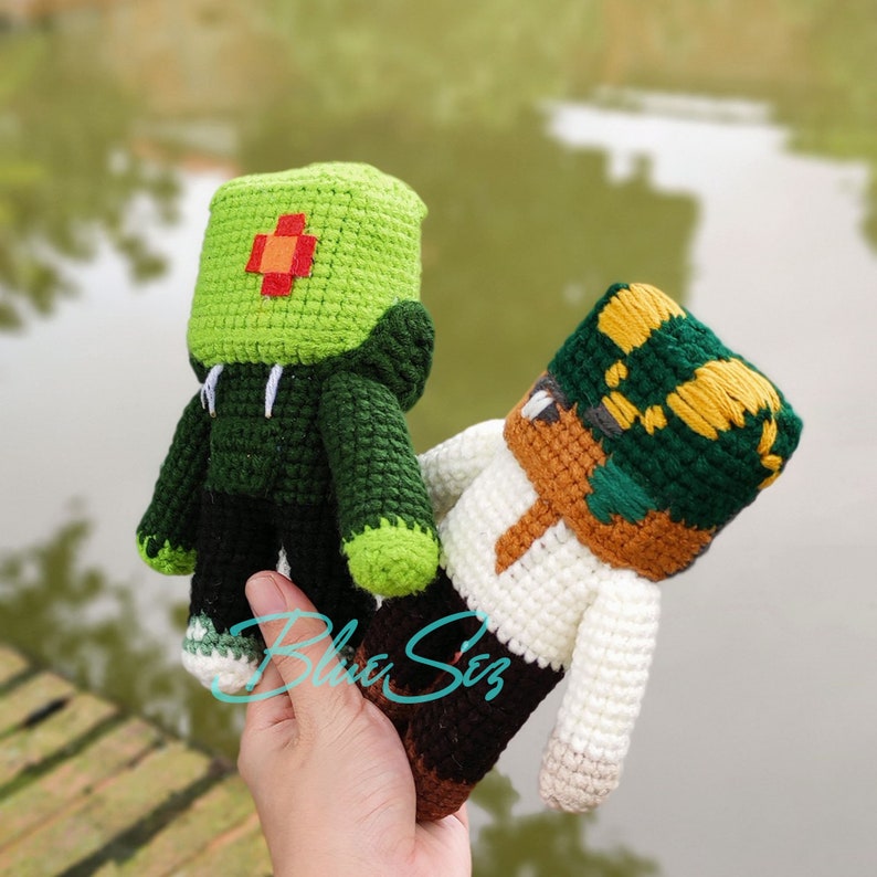 Custom Minecraft Skin Crochet Doll Using Any Player, Custom Minecraft ...