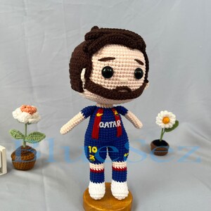 Lionel Messi Barcelona Crochet Doll, Messi Amigurumi Doll, World Soccer ...