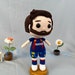 Lionel Messi Barcelona Crochet Doll, Messi Amigurumi Doll, World Soccer ...