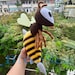 Zinger Bee Plush - Custom Donkey Kong Custom Plush, Crochet Doll ...